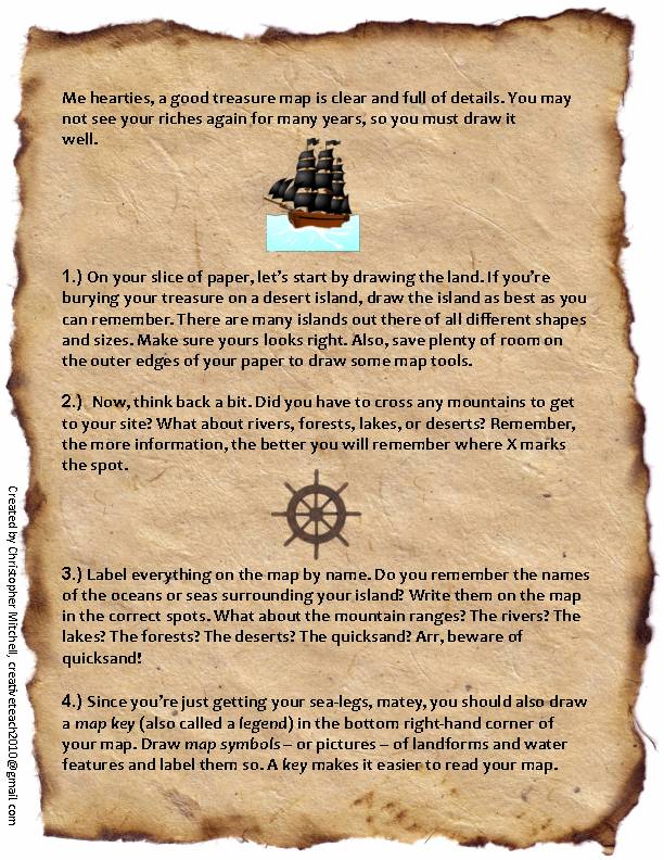 Teach Map Skills with Pirate Pete's Treasure Map Project - Classful