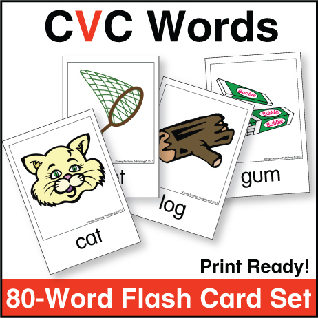 CVC Word Flash Card Set ESL ELL Newcomer - Classful