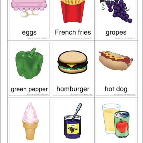 Food and Drink Flash Cards ESL ELL Newcomer - Classful