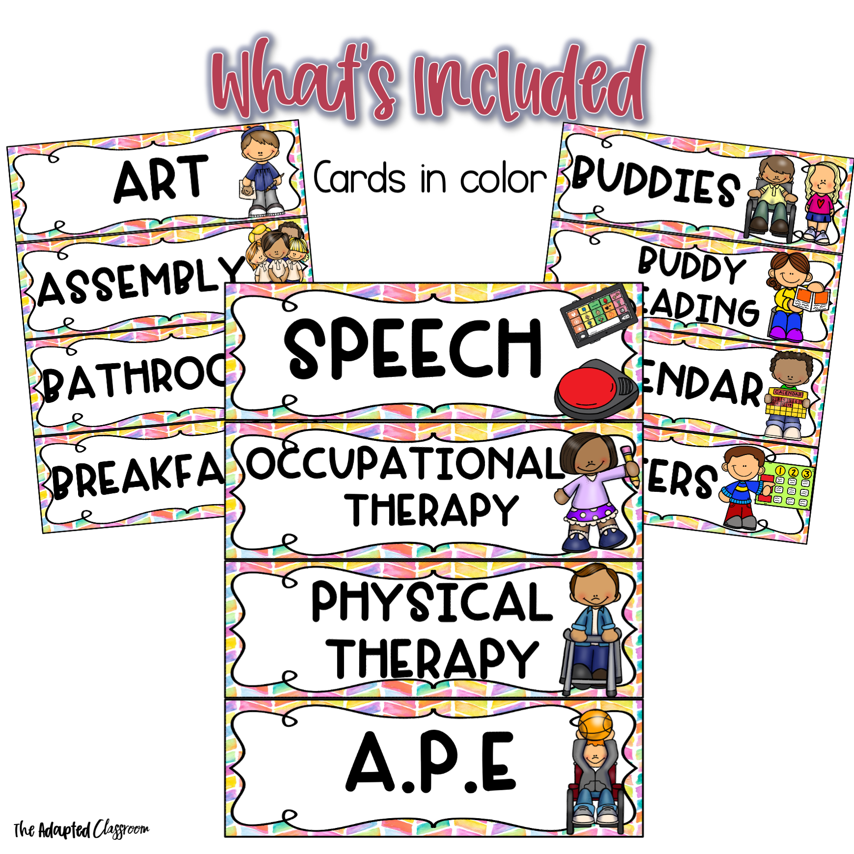 Editable Visual Schedules for Special Education - Classful