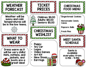 Christmas North Pole Tour Brochure {100% Editable} {Reading} {Writing ...