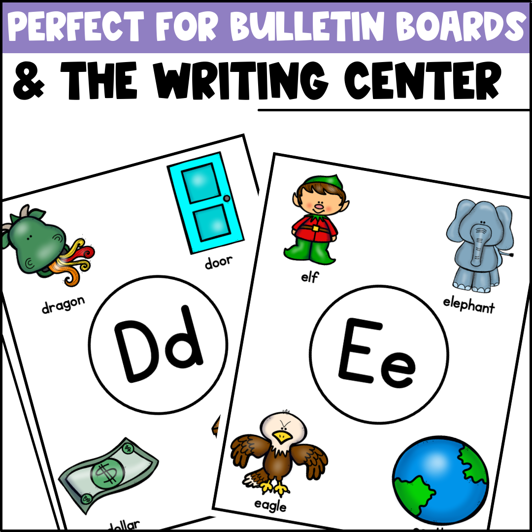 Alphabet Letter Posters for Early Elementary - Alphabet Posters ...