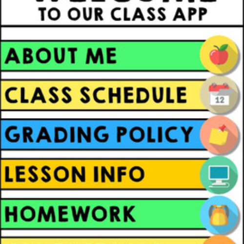Digital Class App - Google Slides - Parent Communication - Distance ...