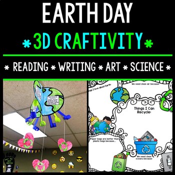 Earth Day - Craftivity - Special Education - April - Life Skills - 3D ...