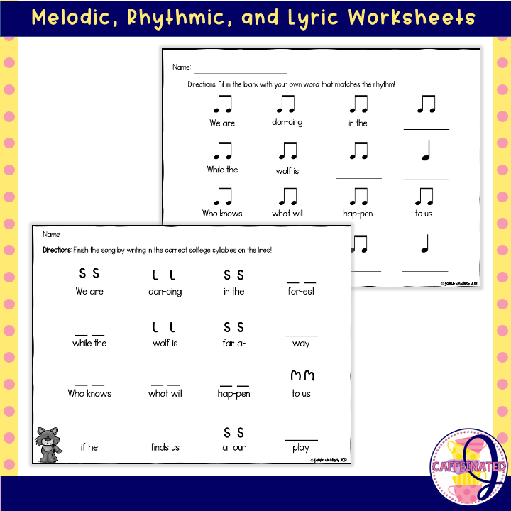 We Are Dancing in the Forest - A Song for Quarter & Eighth Notes & La ...