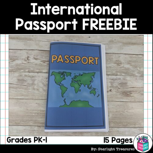 International Passport Mini Book for Early Readers FREEBIE - Classful