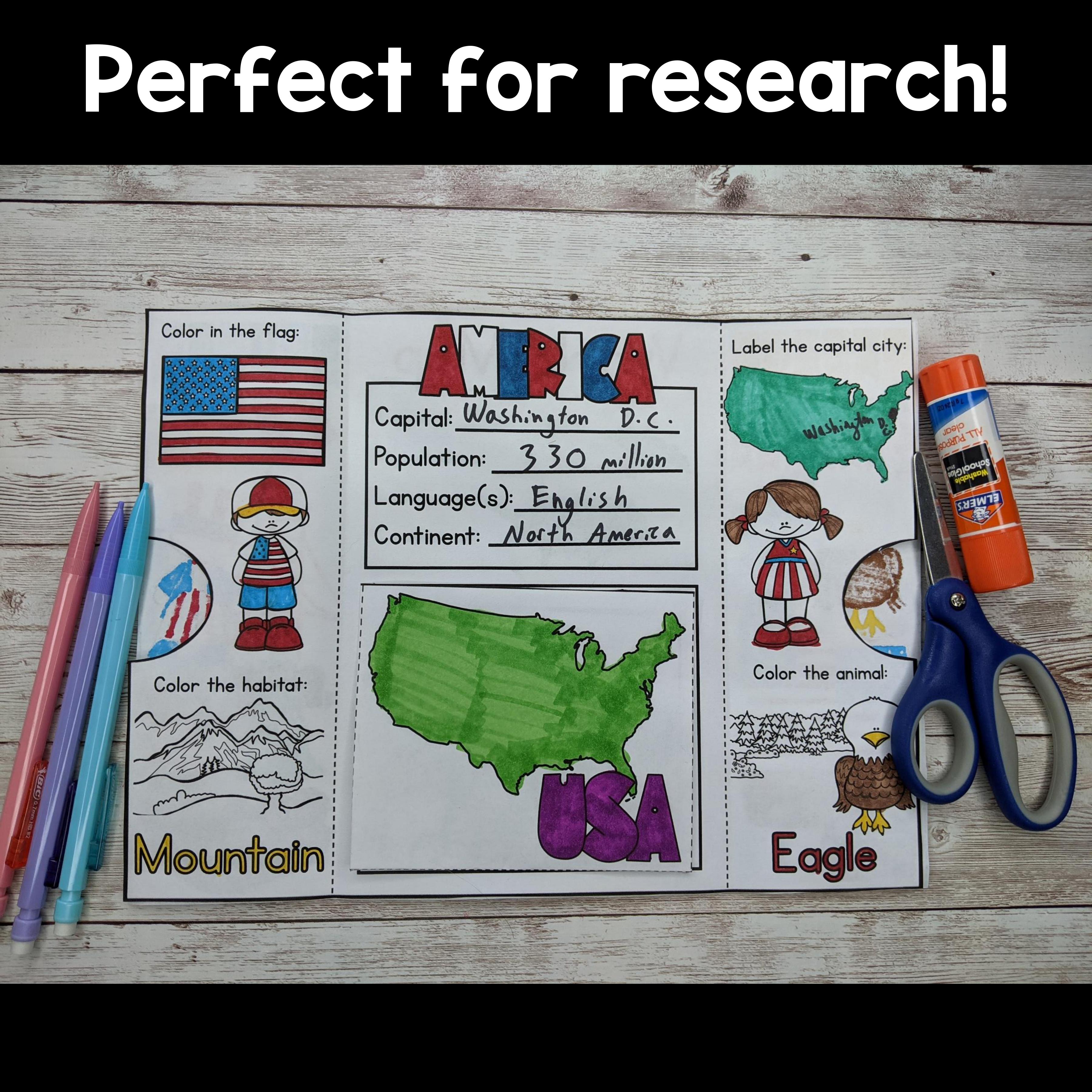 United States of America USA Travel Brochure for Early Readers ...