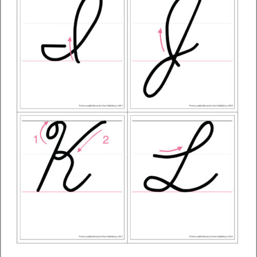 Cursive ABC Flash Cards ESL ELL Newcomer - Classful