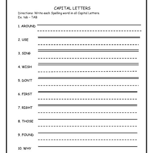High Frequency Word Practice - Second Grade - Classful
