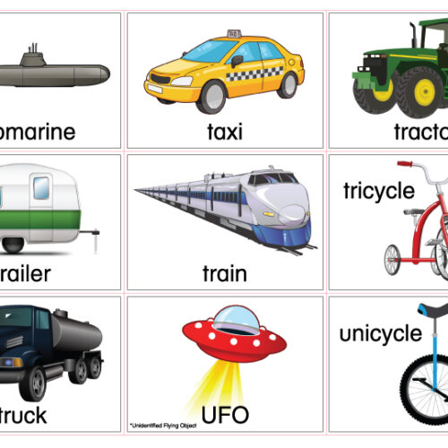 Transportation Flash Cards ESL ELL Newcomer - Classful