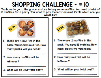 Grocery Shopping - Life Skills - Budget - Shopping Challenge - Money ...
