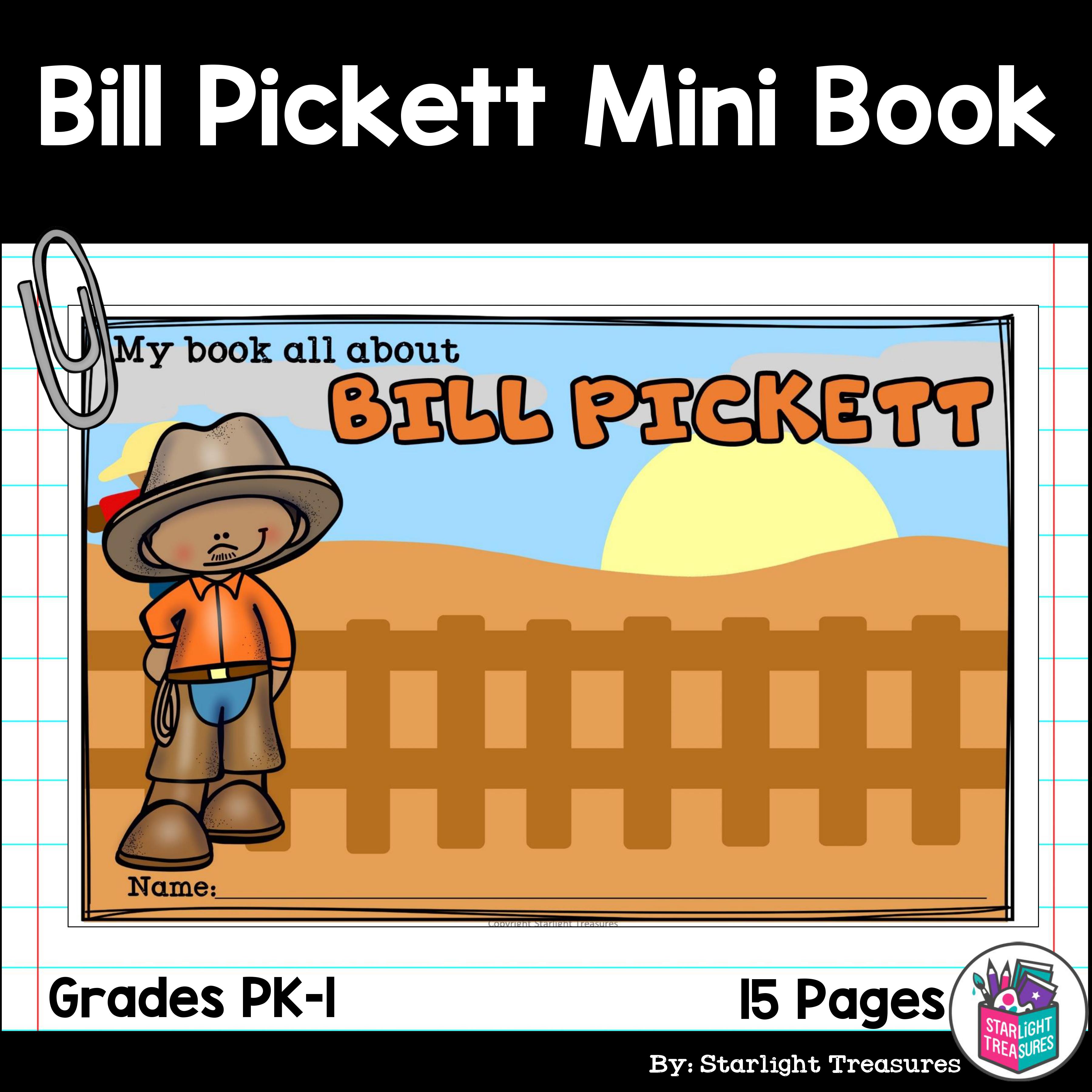 Bill Pickett Mini Book for Early Readers- Black History Month - Classful