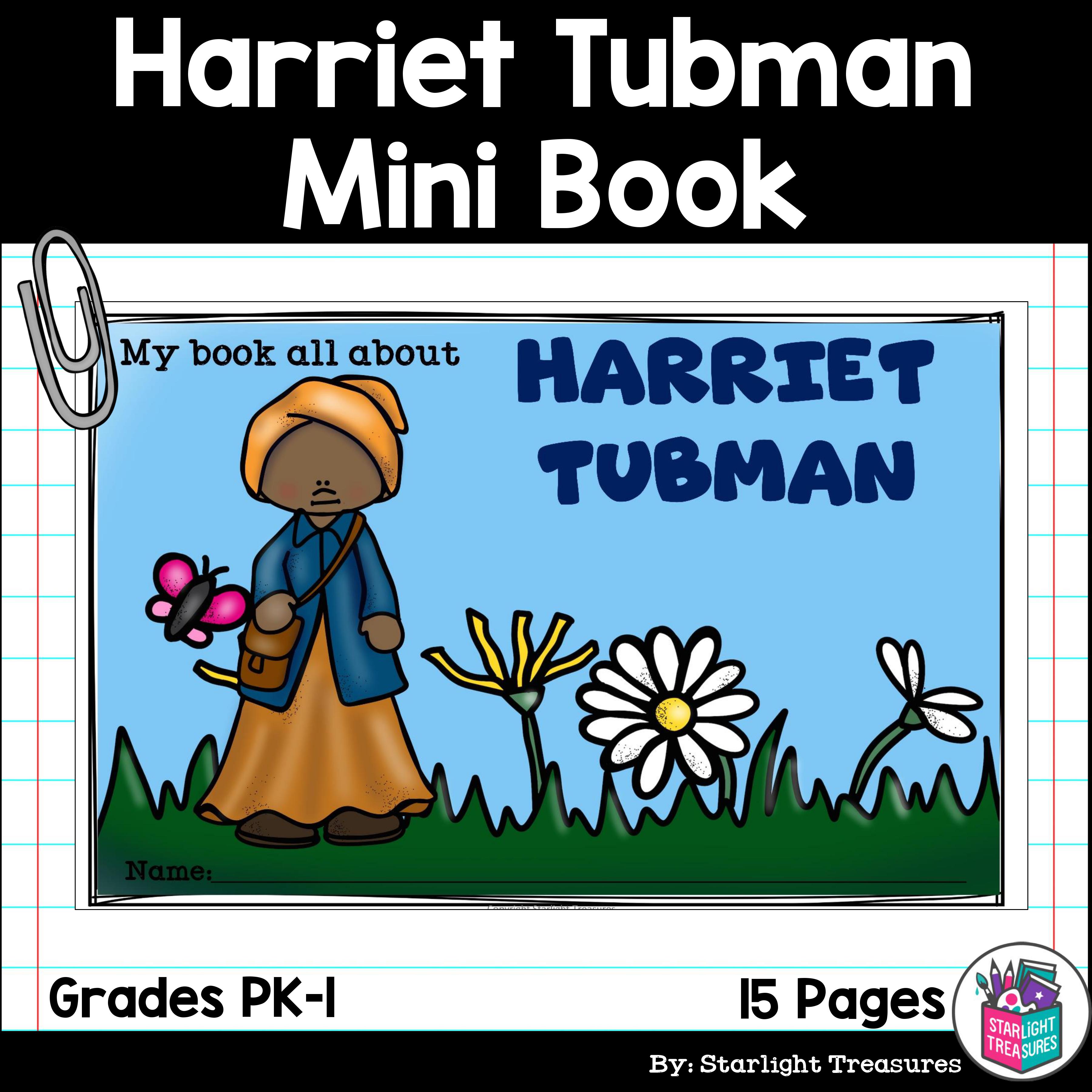 Harriet Tubman Mini Book for Early Readers- Black History Month - Classful