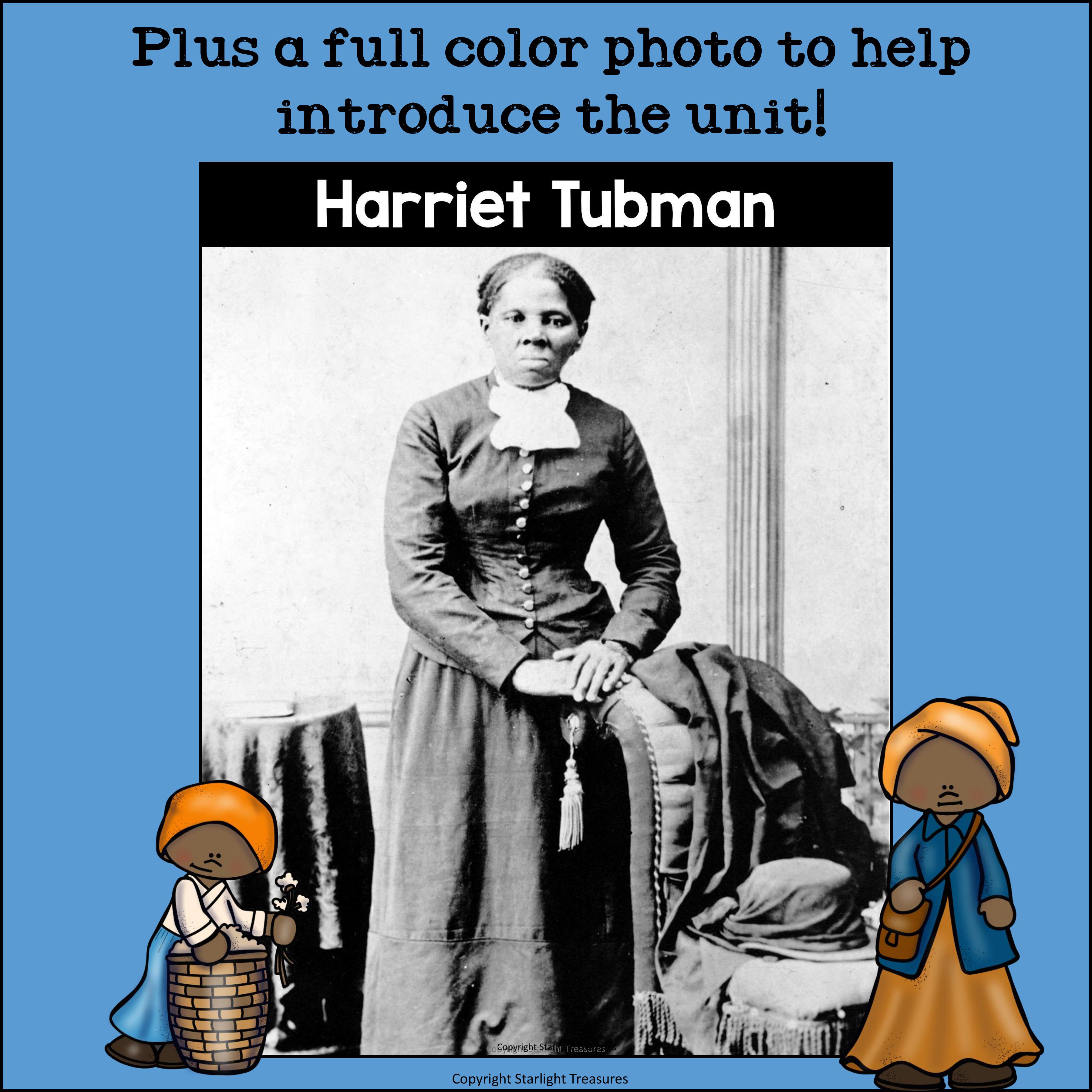 Harriet Tubman Mini Book for Early Readers- Black History Month - Classful