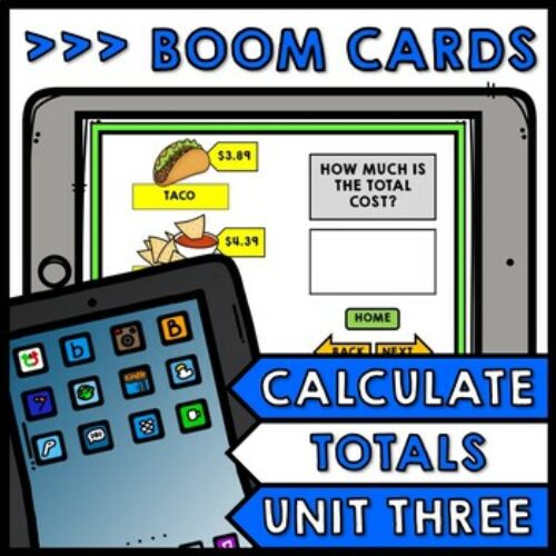 Life Skills - BOOM CARDS - Calculate the Total Cost - Math - Money ...