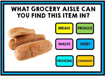 Life Skills - BOOM CARDS - Grocery Shopping - Special Education ...