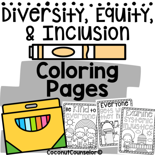 Diversity, Equity, Inclusion Coloring Pages - Classful