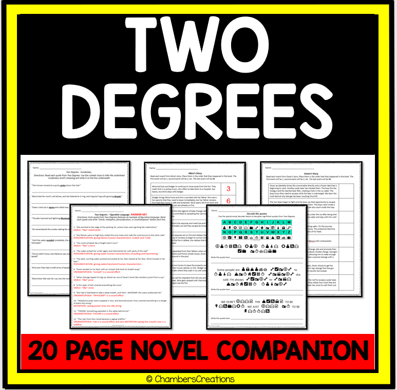 Two Degrees Alan Gratz Novel Companion - Classful