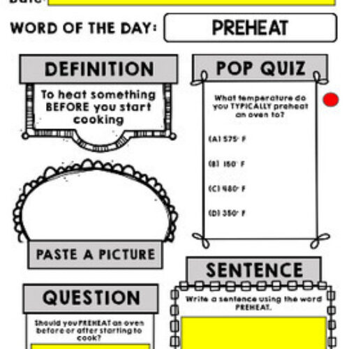 Life Skills - Cooking - Recipes - Food - Vocabulary - Word of the Day ...