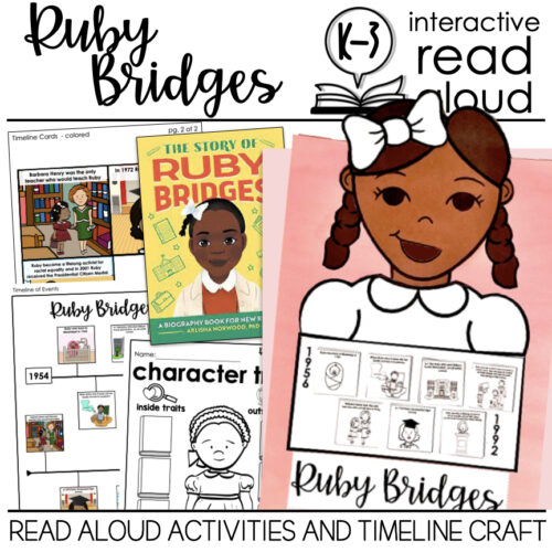 Ruby Bridges Craft + Interactive Read Aloud | Black History | Women's History - Classful