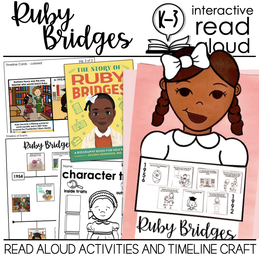 Ruby Bridges Craft + Interactive Read Aloud | Black History | Women's ...