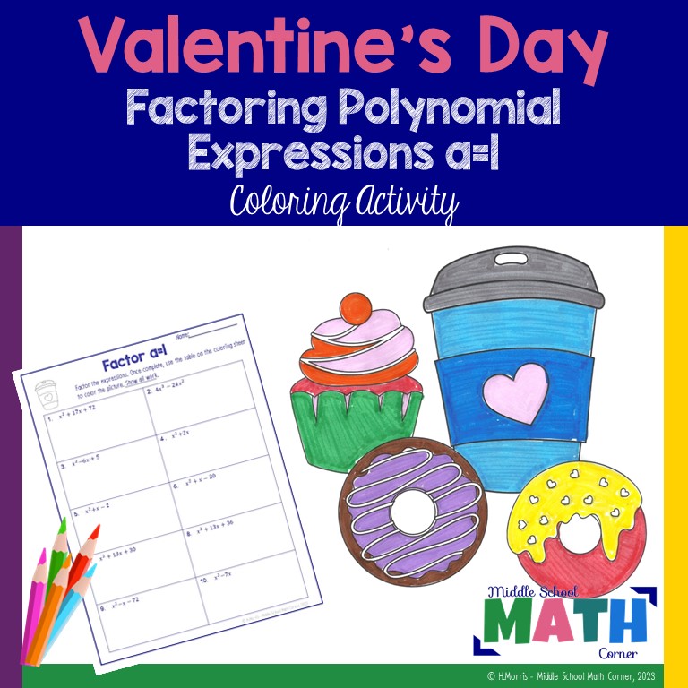 Valentine's Day Solving One Two and Multi Step Equations Coloring ...