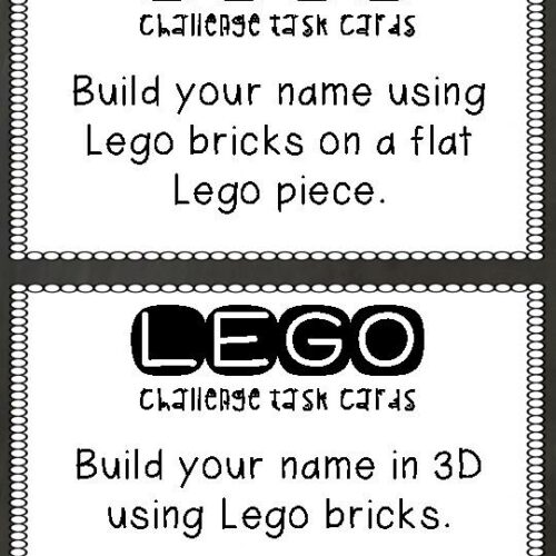 STEM Challenges for use with LEGO® or Building Blocks-120 Task Cards ...
