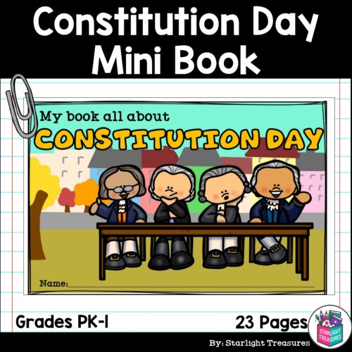 Constitution Day Mini Book for Early Readers - Classful