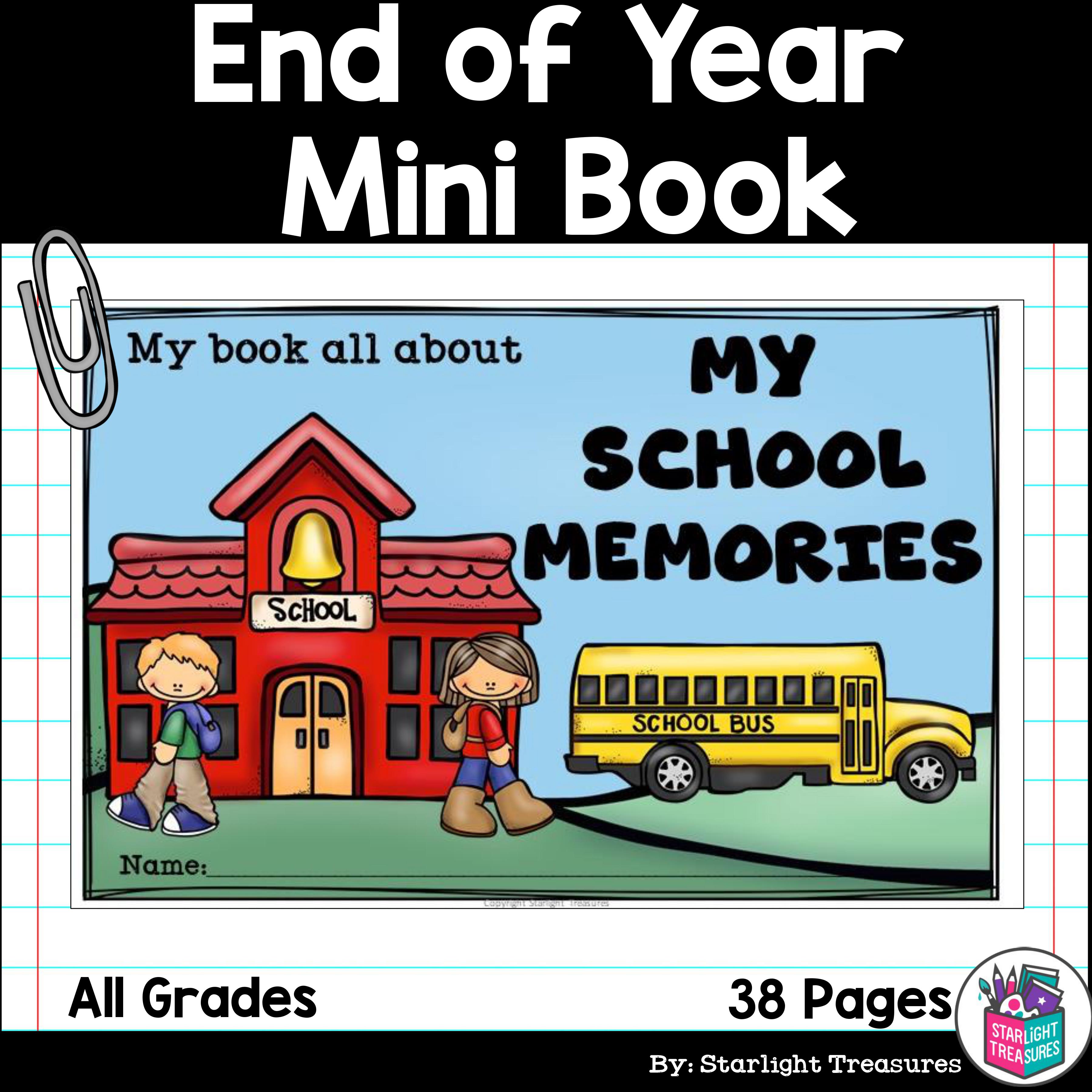 End of Year Mini Book - End of Year Memory Book - Classful