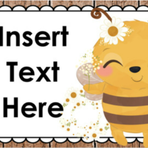 Back to School Door Display Bulletin Board Decoration Busy Bee Theme ...