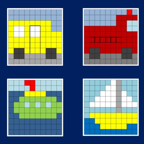 Transportation 100s Chart | Hundreds Charts | 100 Chart Mystery ...