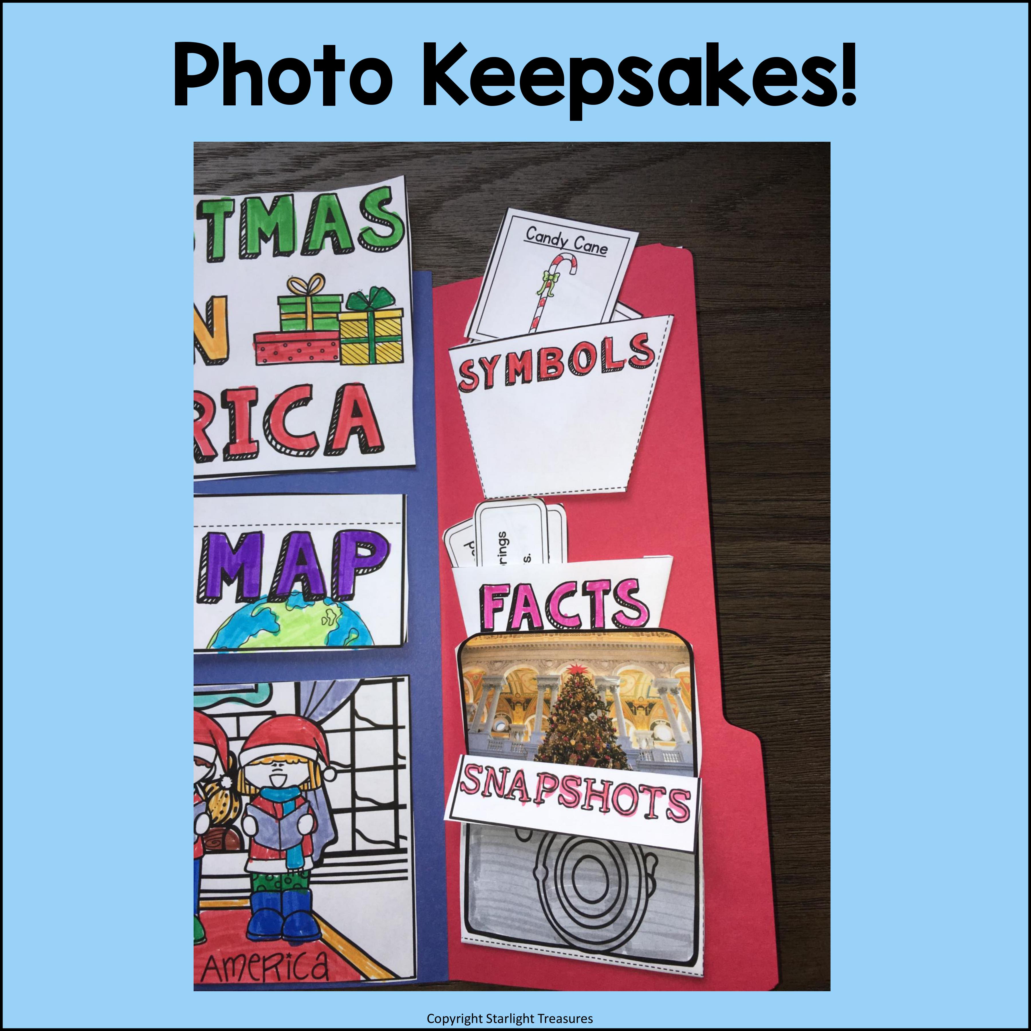 Christmas in America Lapbook for Early Learners - Christmas Around the ...