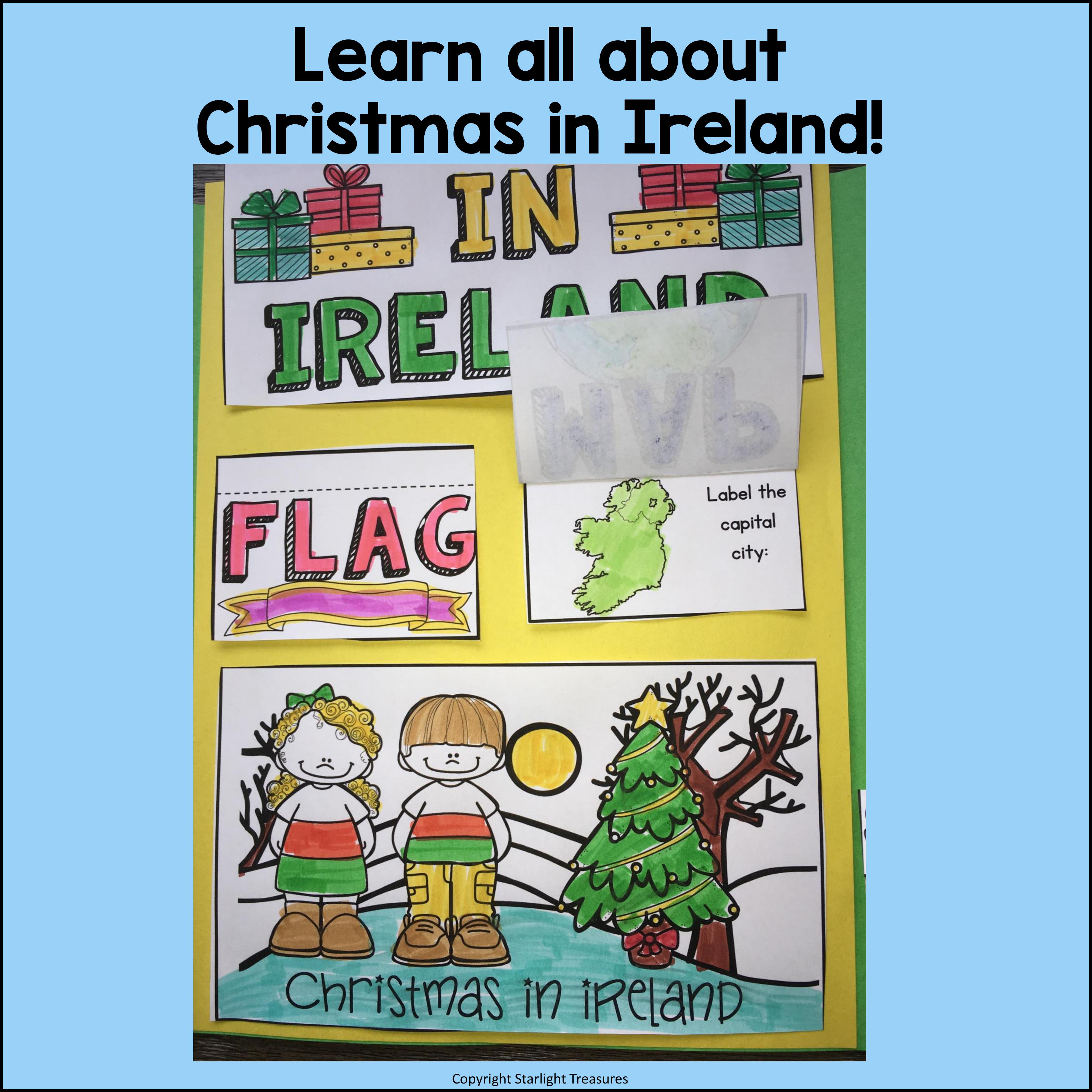 Christmas in Ireland Lapbook for Early Learners - Christmas Around the ...