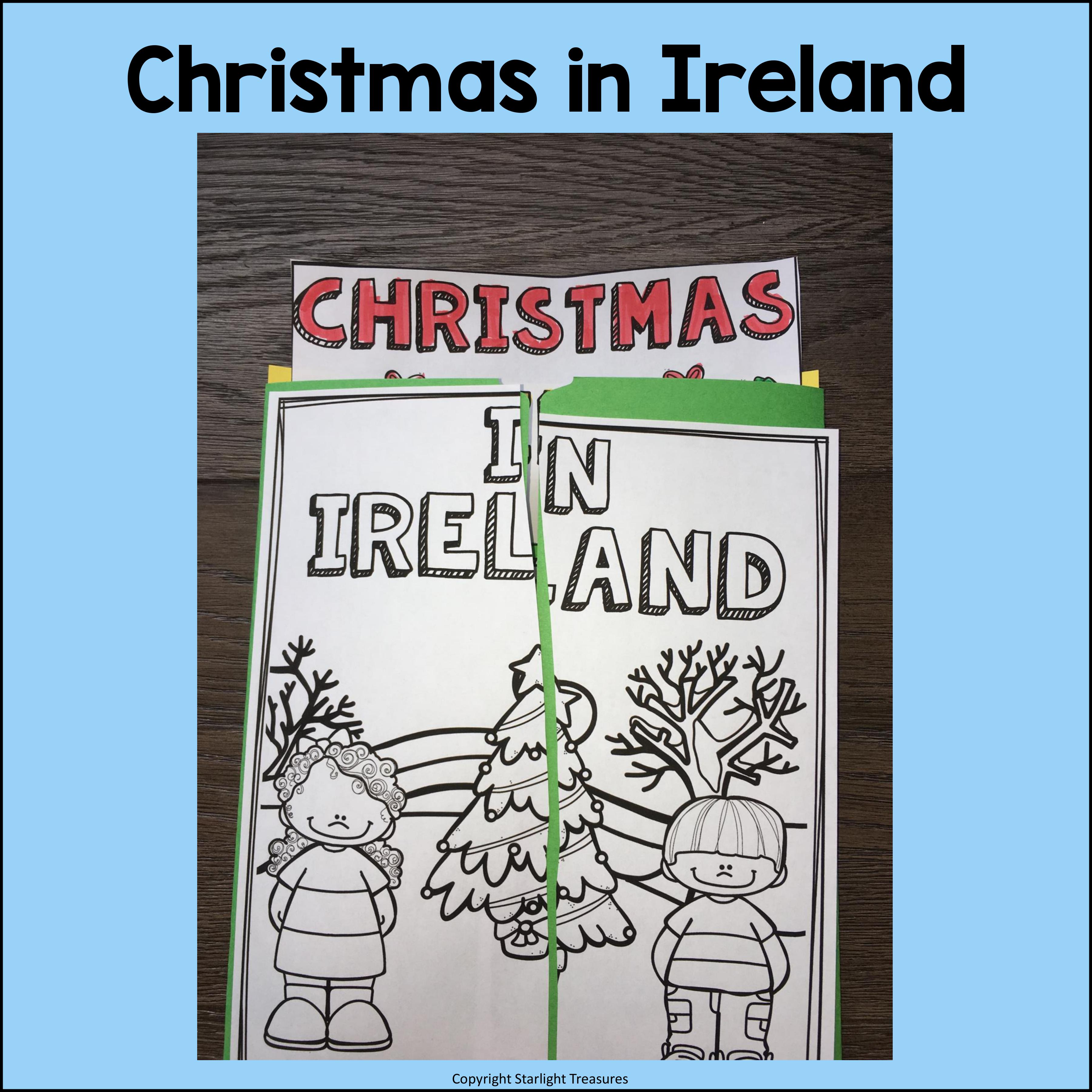 Christmas in Ireland Lapbook for Early Learners - Christmas Around the ...