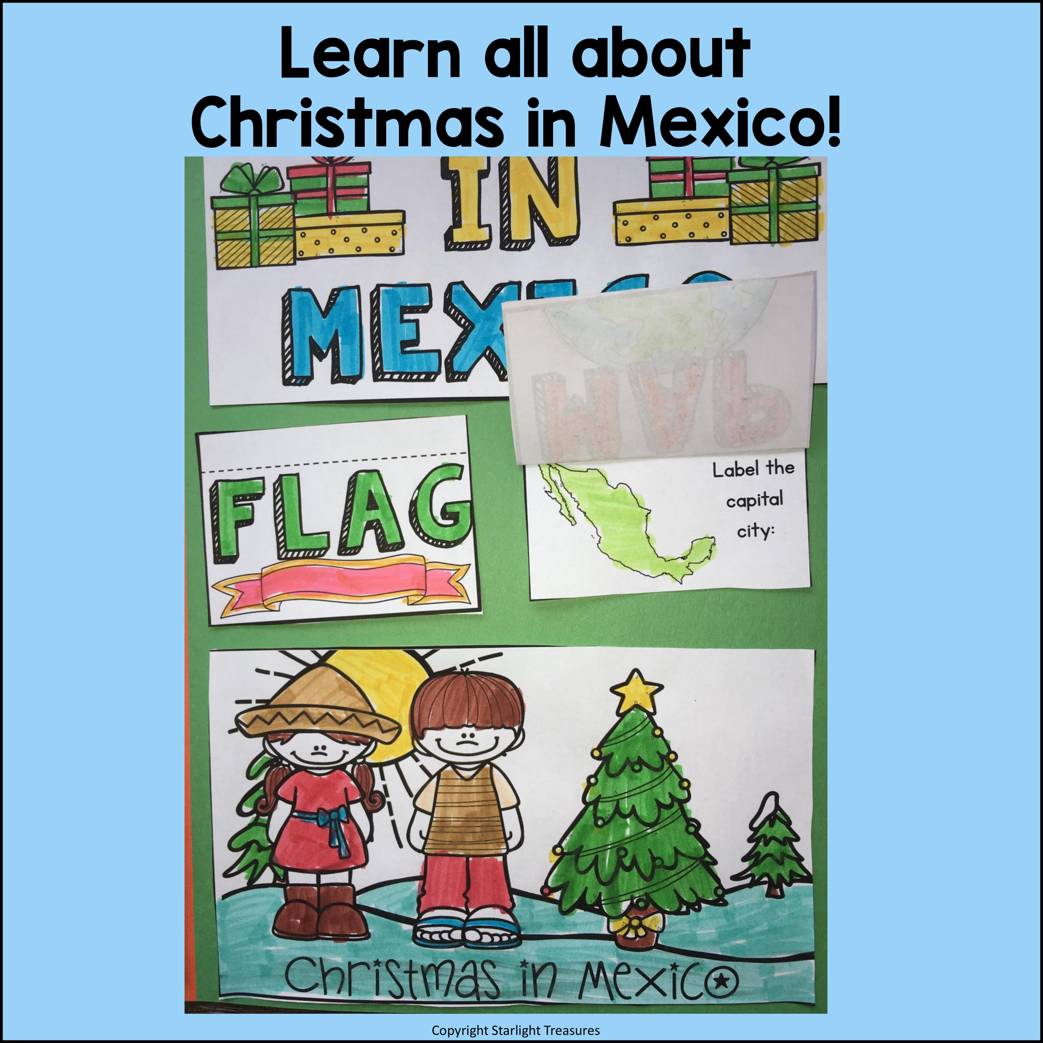 Christmas in Mexico Lapbook for Early Learners - Christmas Around the ...