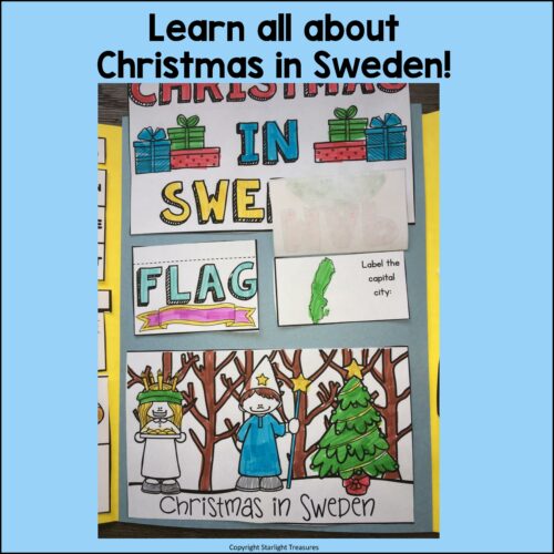 Christmas in Sweden Lapbook for Early Learners - Christmas Around the ...