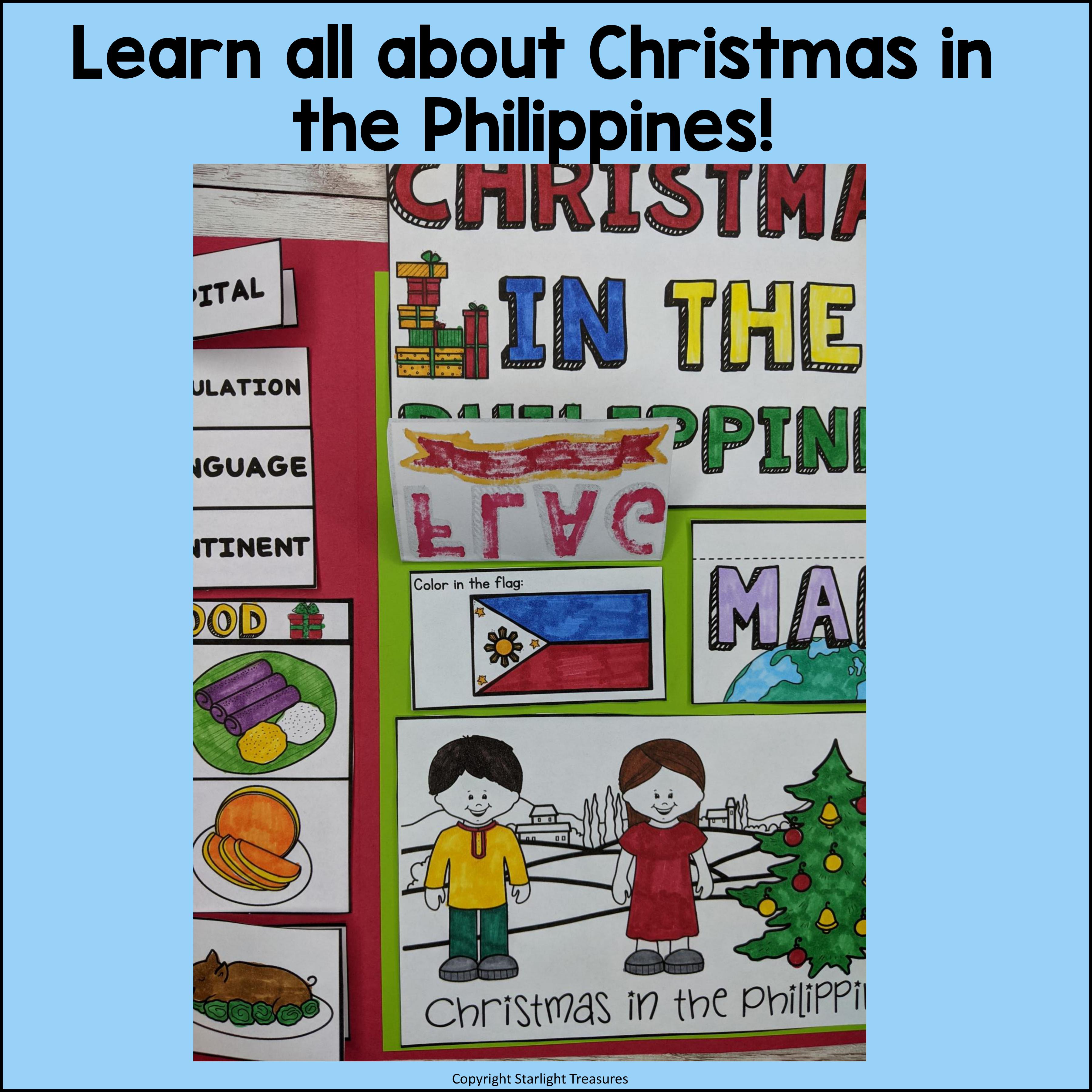 Christmas in the Philippines Lapbook for Early Learners - Christmas ...