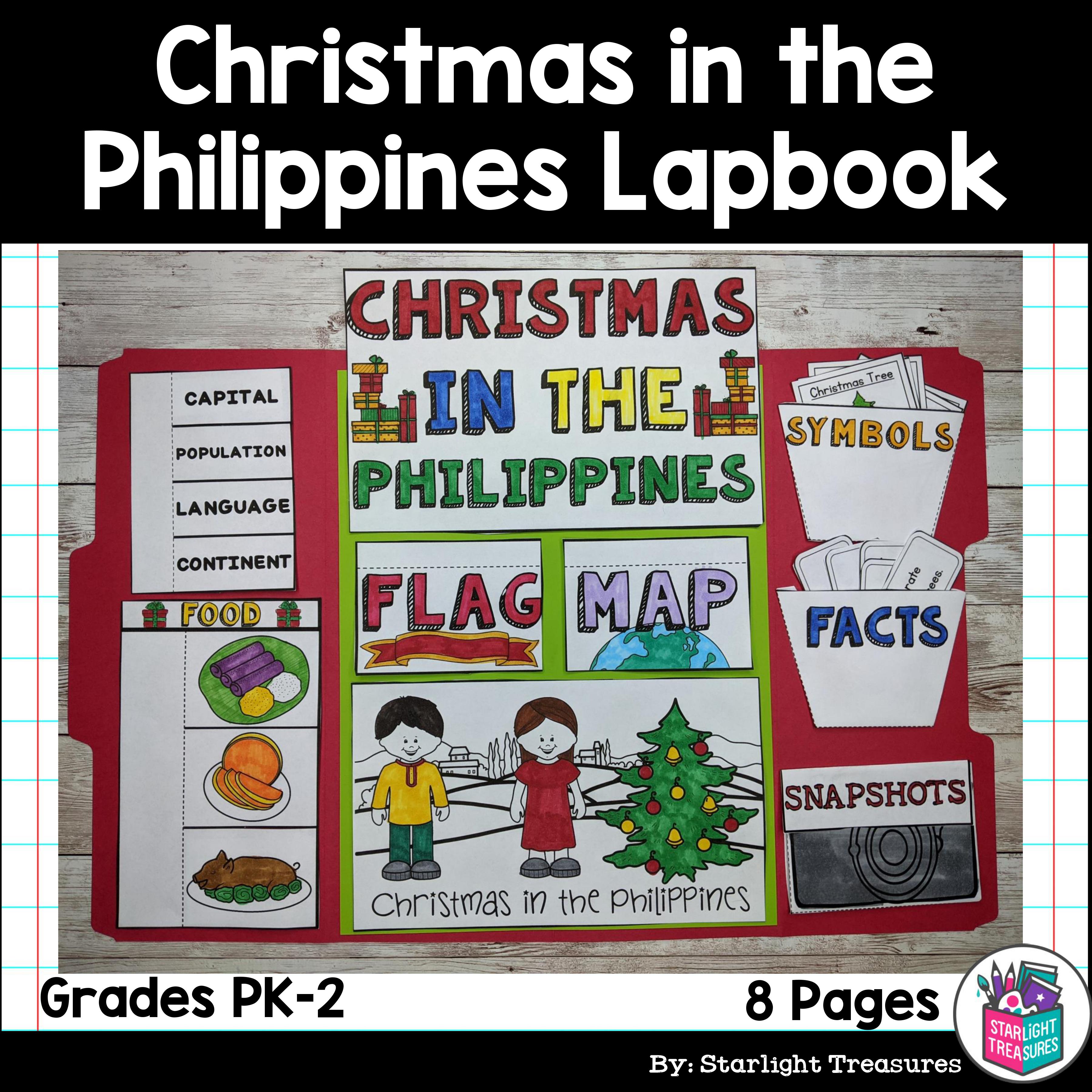 Christmas in the Philippines Lapbook for Early Learners - Christmas ...