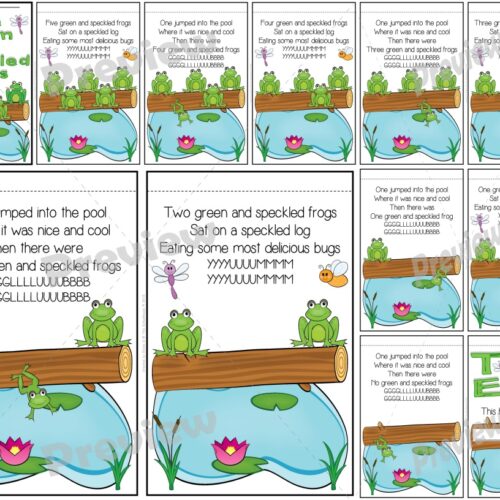 Five Green and Speckled Frogs Booklets and Worksheets Pack - Classful