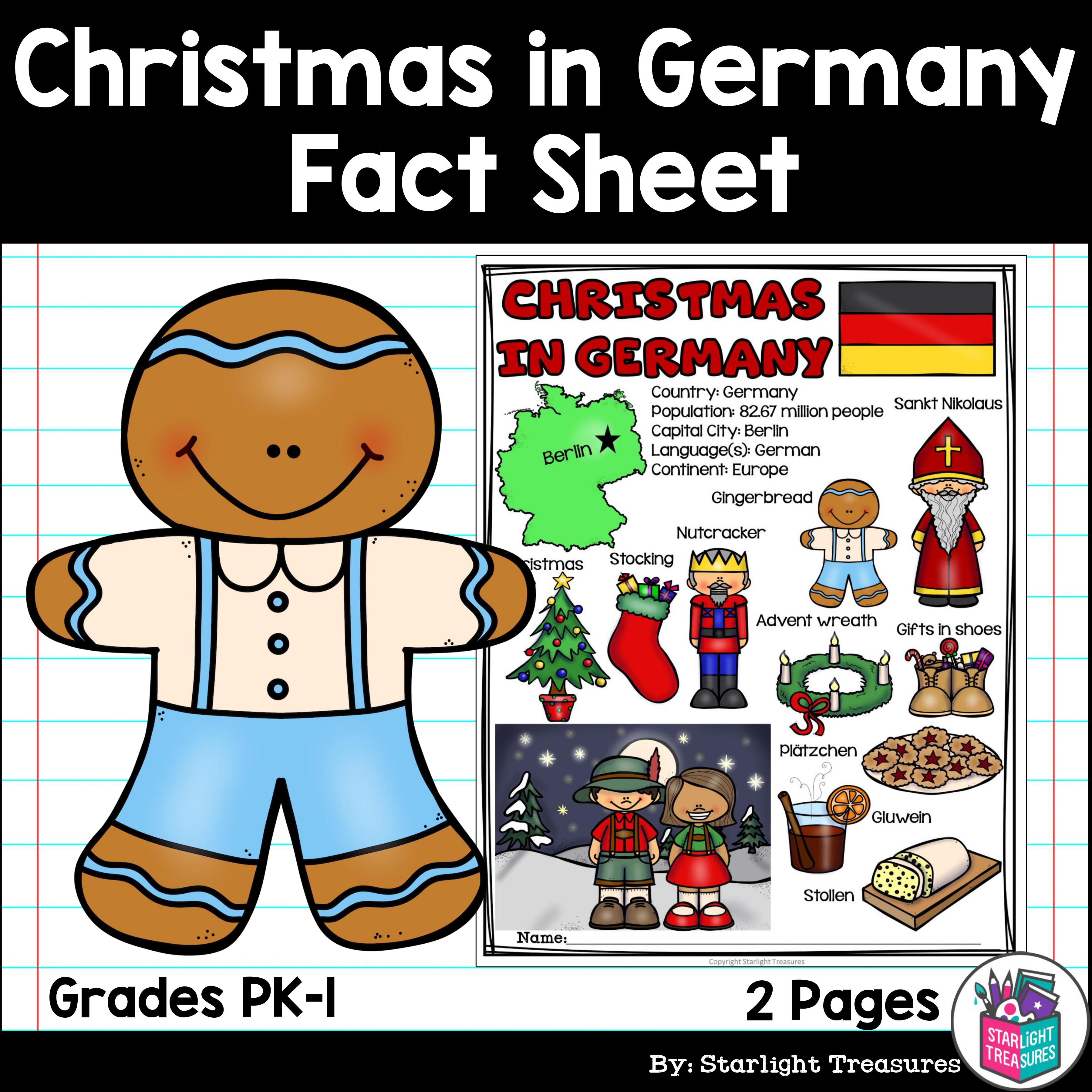 Christmas in Germany Fact Sheet for Early Readers - Classful