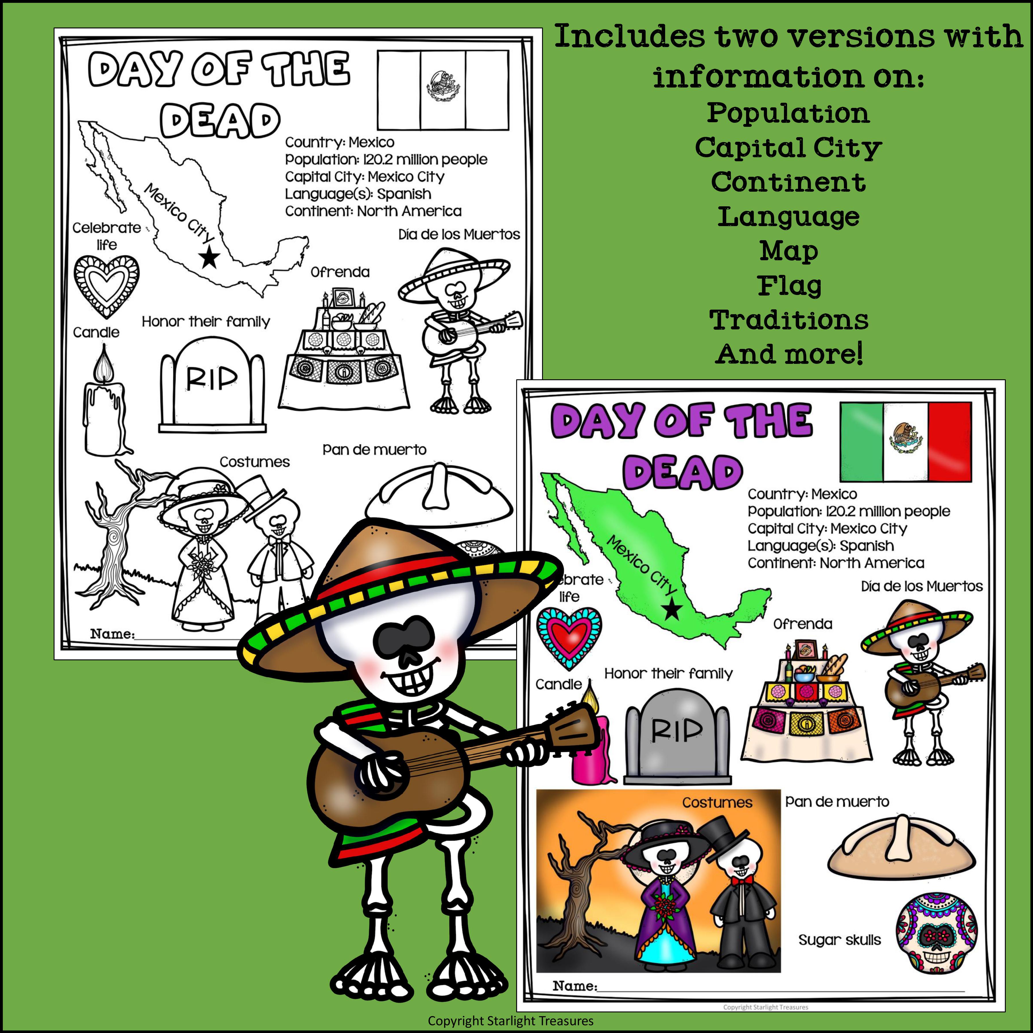 Day of the Dead Fact Sheet for Early Readers - Classful