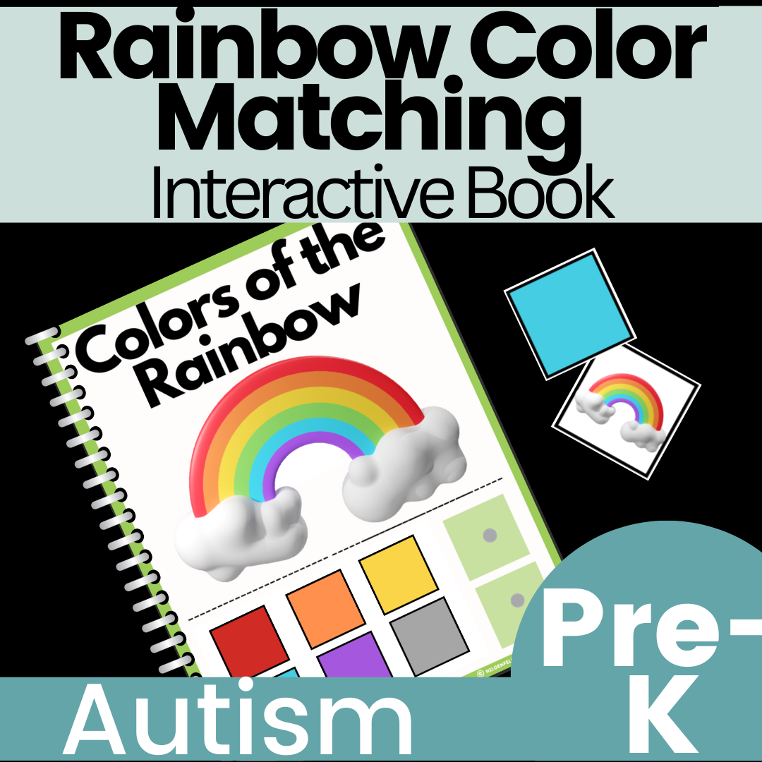 Matching Colors Rainbow Adapted Book Aligned with ABBLS-R B16 - Classful
