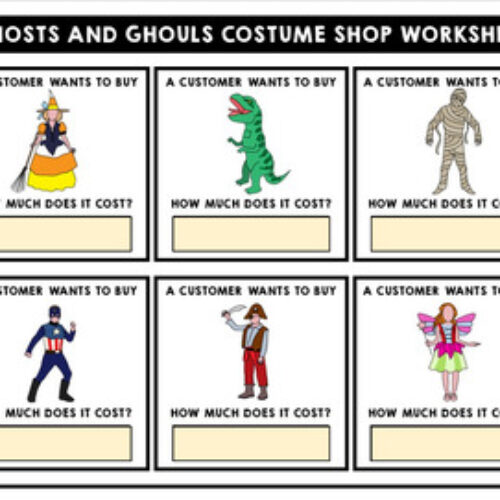 Life Skills - Halloween - Task Cards - Reading - Math - Shopping GOOGLE ...
