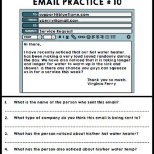 Life Skills - How to Send an Email - Reading - Writing - Email ...