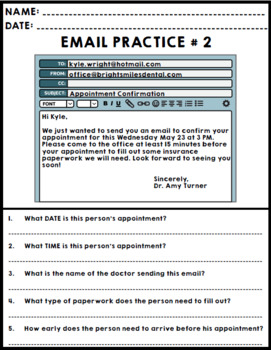 Life Skills - How to Send an Email - Reading - Writing - Email ...