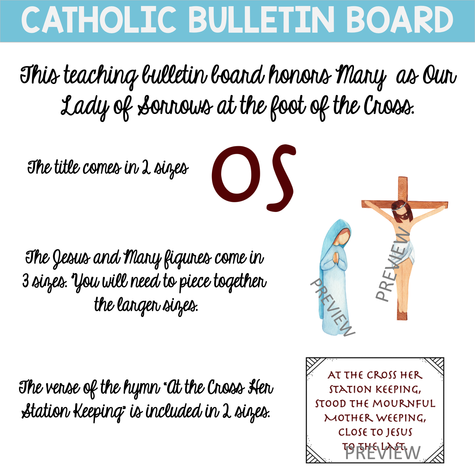 Catholic Bulletin Board- Mary, Our Lady of Sorrows - Classful
