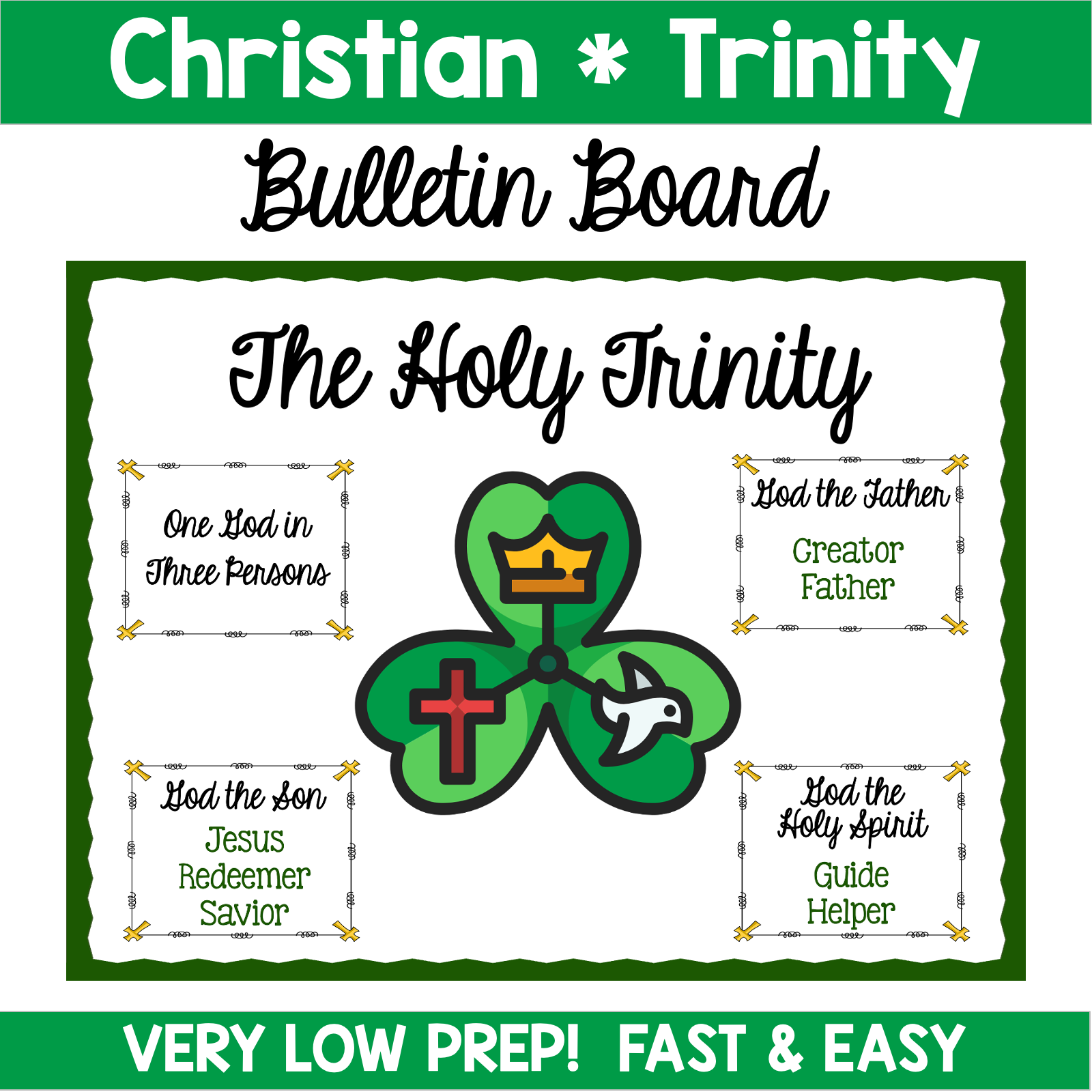 Christian Bulletin Board- The Holy Trinity - Classful