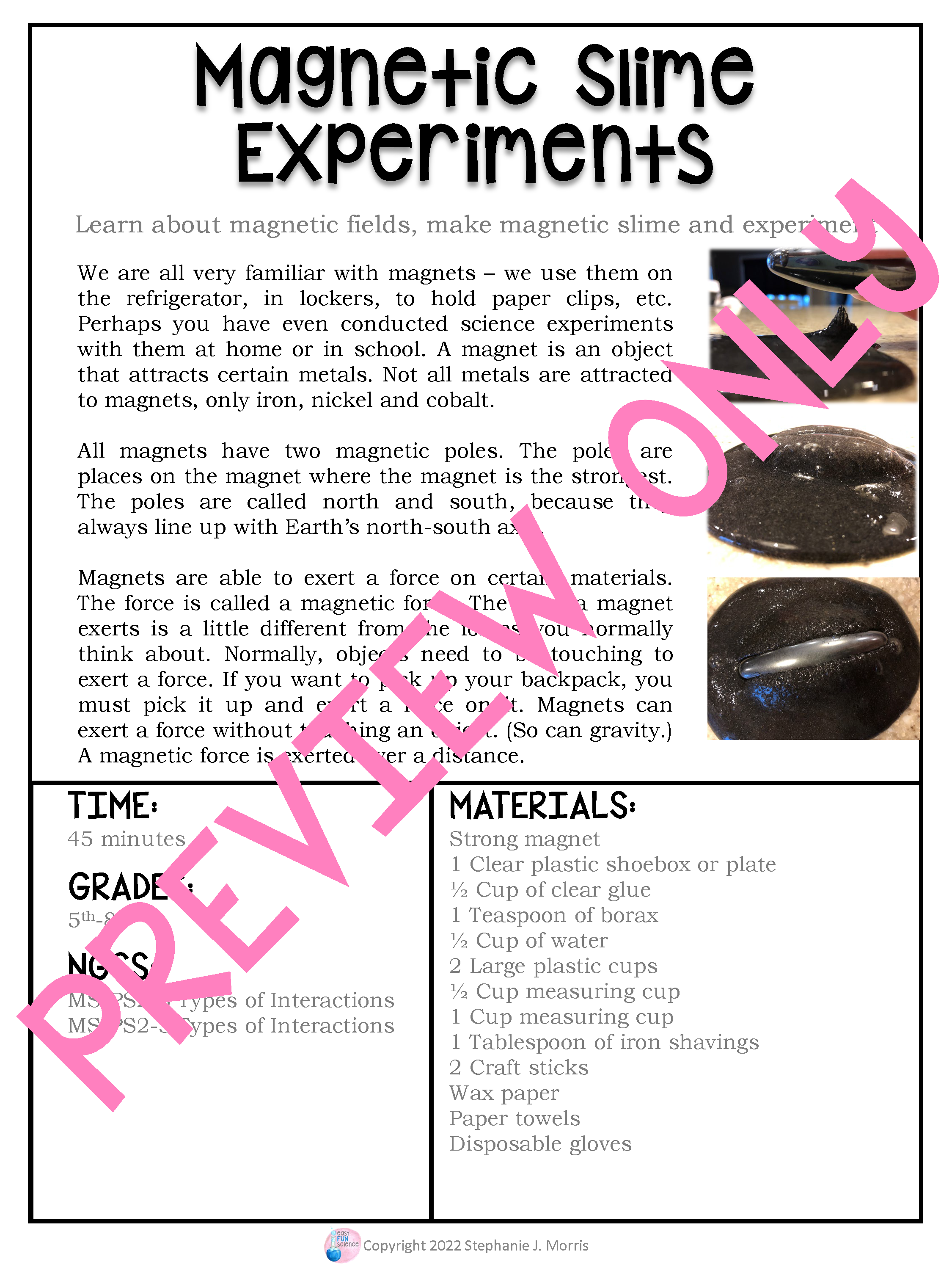 Magnetic Slime Experiments - Classful