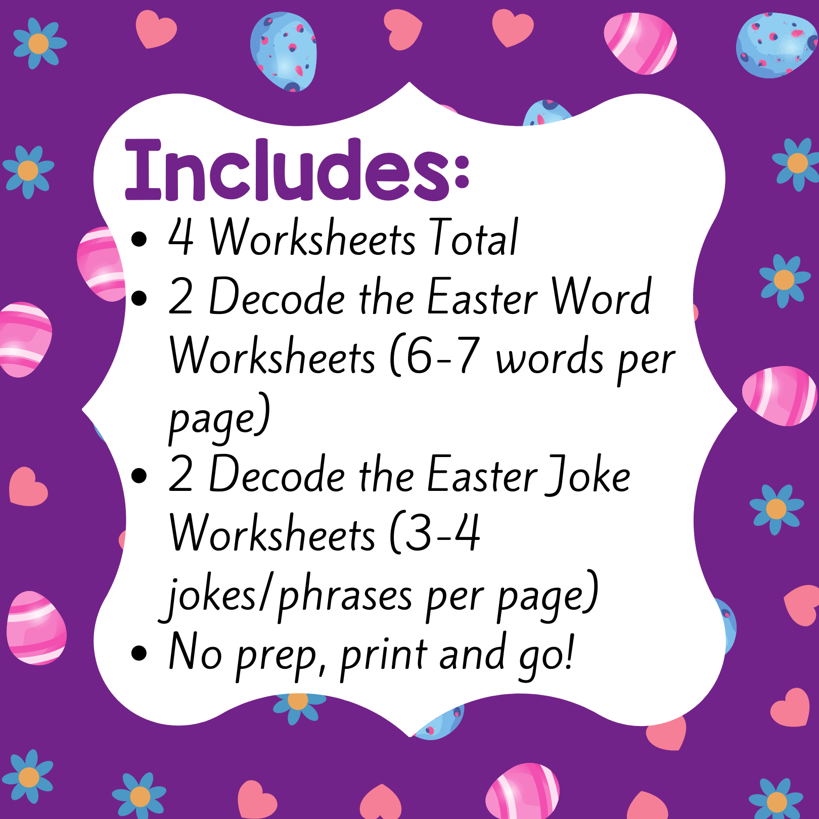 Easter Cryptogram and Decoding Worksheets - Classful