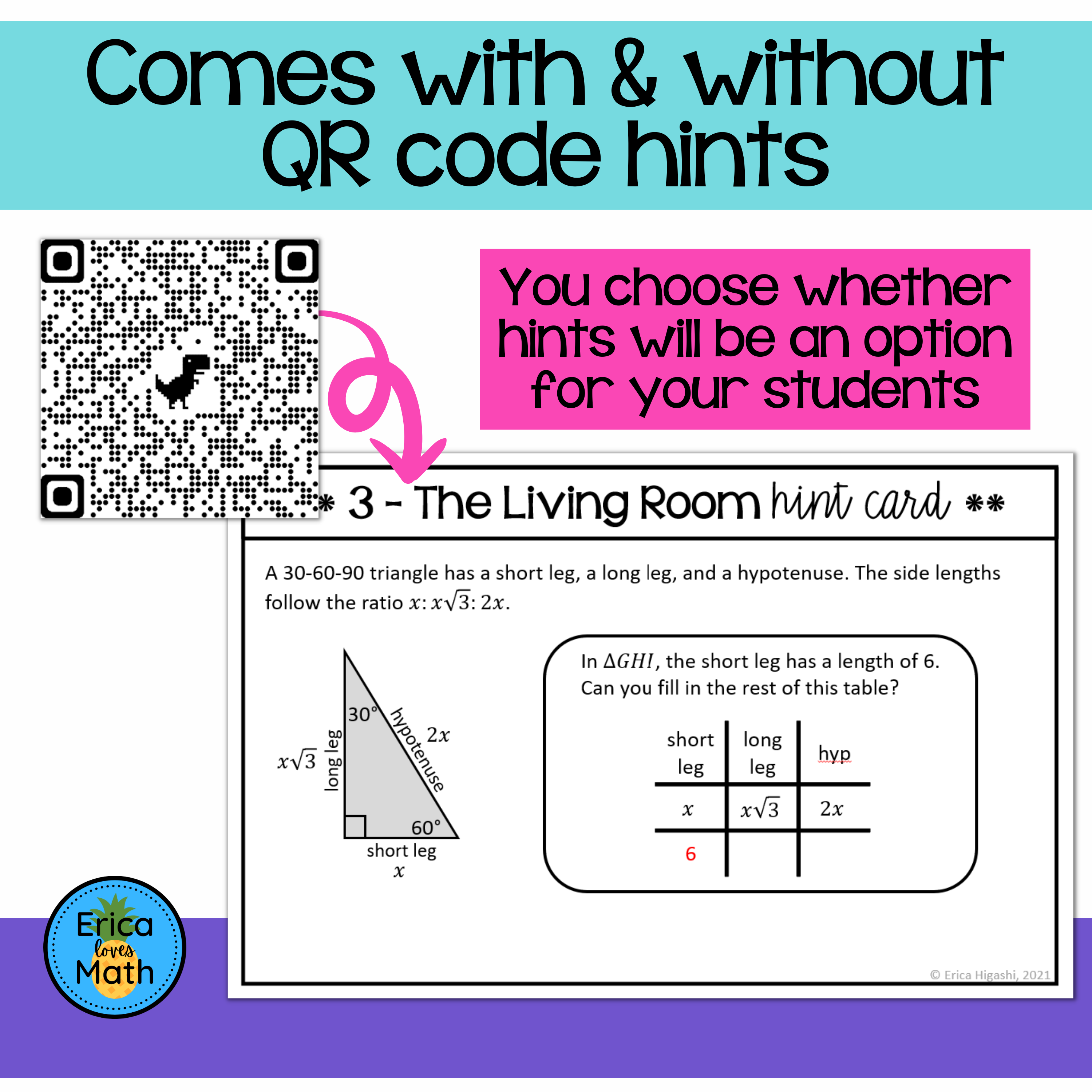 Right Triangles and Trigonometry Digital Escape Room Activity (Digital ...
